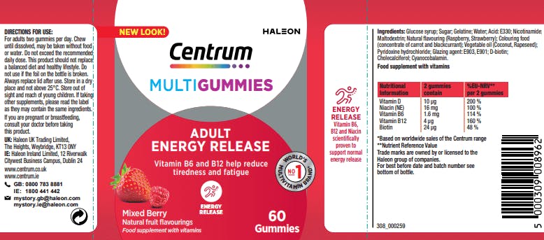 Multigummies Energy Release: Vitamins D, B12 & B6 | Centrum